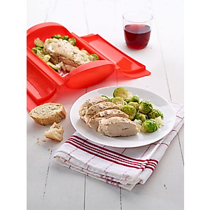 Lekue Steam Case for 1 to 2 People, Model # , Red