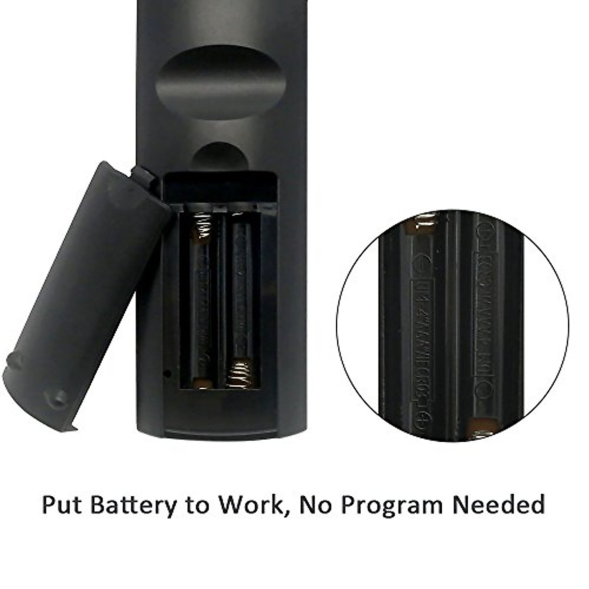 LuckyStar Big Button Universal Remote Control A-TV2, Initial Setting for Lg, Vizio, Sharp, Zenith, Panasonic, Philips, RCA - Put Battery to Work, No Program Needed