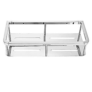 Yosoo Bathroom Wall Mounted Shelf,304 Stainless Steel Wall Mounted Shampoo Storage Basket Holder Organizer Bathroom Kitchen, 30 x 13 x 5 cm