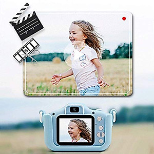 LKYBOA Kids Camera Toys for 3-12 Year Old, Children's Digital Camera 2Inch Touch Screen Games Camera Video (Color : A)