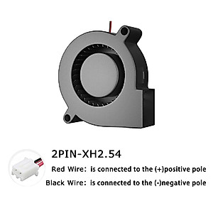 3Pcs HKWANTAT Dual Ball Bearings Brushless DC Cooling 50mm Blower Fan 24v 5015 50x50x15mm 2-Pin