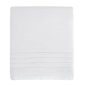 Hello Spud - Crib Skirt Pintuck White - Cotton - 15 Inch Drop