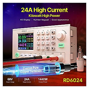 QYTEC Linear Regulator DC Adjustable Step Down Voltage Bench Power Supply Buck Converter &amp Regulated Switching Adjustable Variable Coarse and Fine Adjustments Voltage Regulator Linear Power Supply