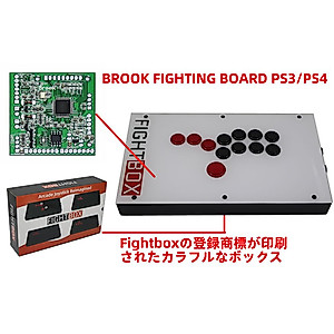 FightBox® F1-PS-W All Buttons Arcade Joystick Fight Stick Game Controller for PS4/PS3/PC