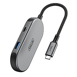 YBW 10Gbps USB C Hub, SAILLIN USB-C Hub with 3 USB 3.1/3.2 Gen 2 Ports and USB C 100W PD Charging Port, Super-Speed Thunderbolt/USB C to USB A Adapter Compatible with MacBook Pro/Air, XPS, and More