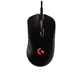 Logitech G403 Hero Wired Gaming Mouse, Hero 16K Sensor, 16000 DPI, RGB Backlit Keys, Adjustable Weights, 6 Programmable Buttons, On-Board Memory, Braided Cable, PC/Mac/Laptop - Black