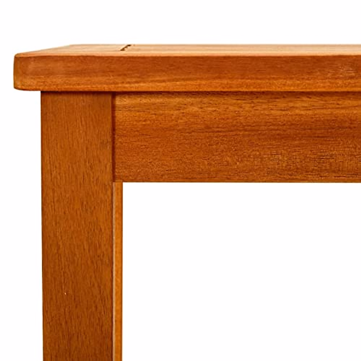 Tidyard Patio Garden Coffee Table Slatted Tabletop Acacia Wood Side Table for Garden, Poolside, Balcony, Outdoor Furniture 43.3 x 23.6 x 17.7 Inches (L x W x H)