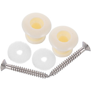 SUPVOX 2pcs Guitar Strap Lock Buttons Mushroom Head Non Slip for Electric Acoustic Guitar Bass Parts Accessories ()