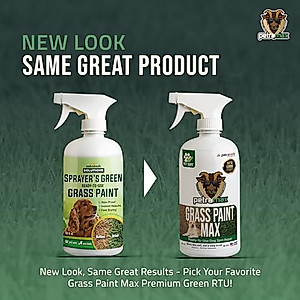 PetraMax Green Grass Paint for Lawn, Ready-To-Use Green Grass Lawn Spray & Dog Spot Repair, Lawn Paint, Spray on Grass, Green Lawn Spray, Green Grass Spray Paint for Lawn Yellow & Urine Spots - 32 oz