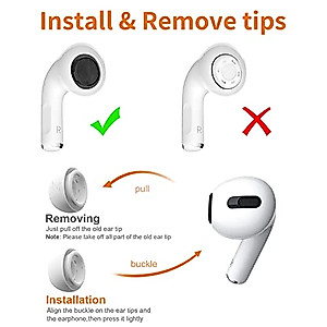 Link Dream 3 Pairs Ear Tips for AirPods Pro and Cleaner Kit Pen for AirPods Pro AirPods 3 2 1