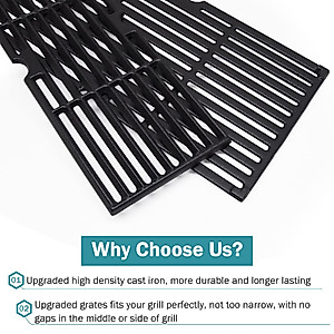 Criditpid Grill Grates for Charbroil Performance 4 Burner 463347017, 463335517, 463377017, 463243518, 463347519, 18 x 25 Inch Cooking Grates for Char-Broil Replacement Parts G470-0002-W1, G470-0003-W1