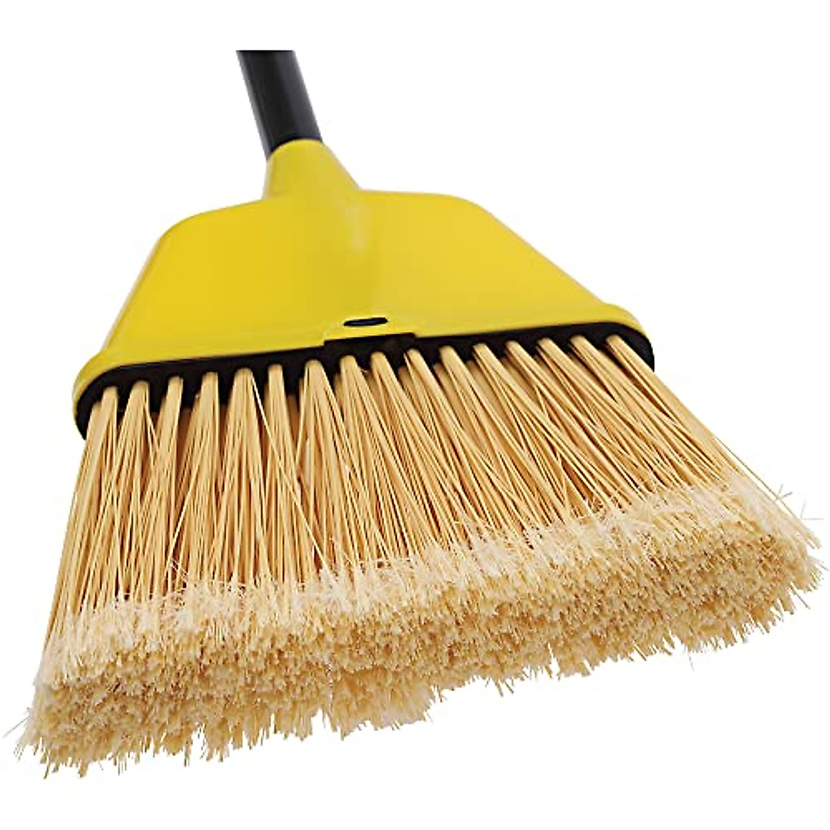 Genuine Joe GJO58562 Lightweight Manual Angle Broom, 7" Bristles , Yellow