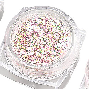 YLSZHY 6 Colors Nail Art Glitter Wool Powder,Nail Powder Set,DIY Nail Art Pigment Powder Glitter Dust Kit for for Nail DIY Crafts Tips Decoration