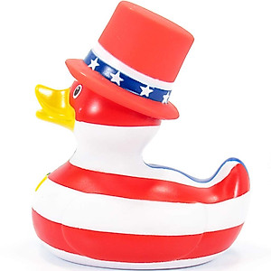 USA (Patriotic) Rubber Duck by Bud Ducks | Elegant Gift Packaging - Love US! | Child Safe | Collectable