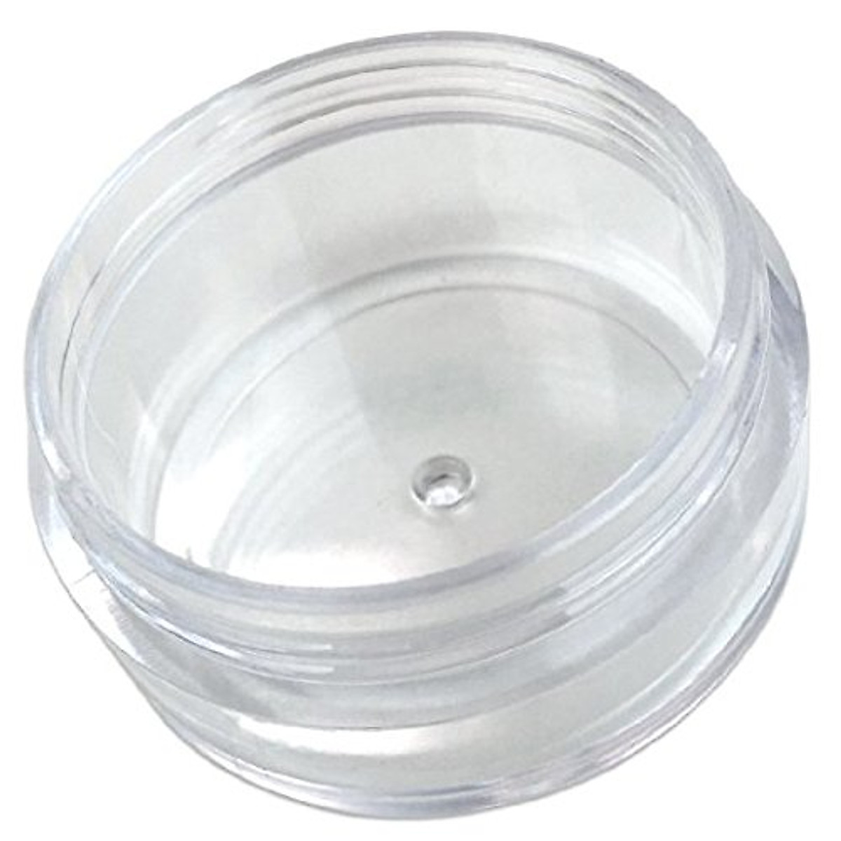 Beauticom 10g/10ml (0.35 Fl Oz) Round Clear Jars with Round Top Lids for Creams, Lotions, Make Up, Powders, Glitters, and more... (Color: White Lid, Quantity: 40 Pieces)