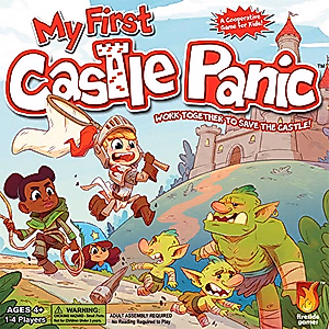Fireside Games My First Castle Panic Game – Fantasy Strategy Board Games for Kids 4-6 & 6-8 – 1-4 Players, No Reading Needed, 20 Min. Cooperative Games for Preschoolers – Kids Board Games Ages 4-8