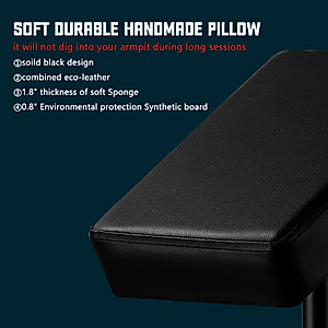 BARBALL Tattoo Armrest Stand Foldable 360° Fully Adjustable Portable Tripod Tattoo Arm Holder Leg Rest Soft Sponge Pad