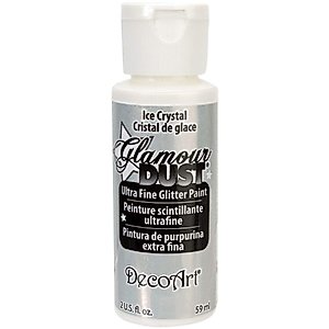 DecoArt Glamour Dust 2-Ounce Ice Crystal Glitter Paint