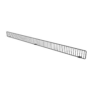 Wire Shelf Divider Front Fence for 48"W Lozier & Madix Gondola Wire Shelving, Black, 3"H