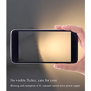 Edearkar GU10 LED Light Bulbs, 10W (100W Halogen Equivalent), 1000 Lumens, Non-Dimmable, 3000K Warm White, LED Bulbs for Recessed Track Lighting, AC90-265V, 60° Beam Angle, GU10 Base, Pack of 6