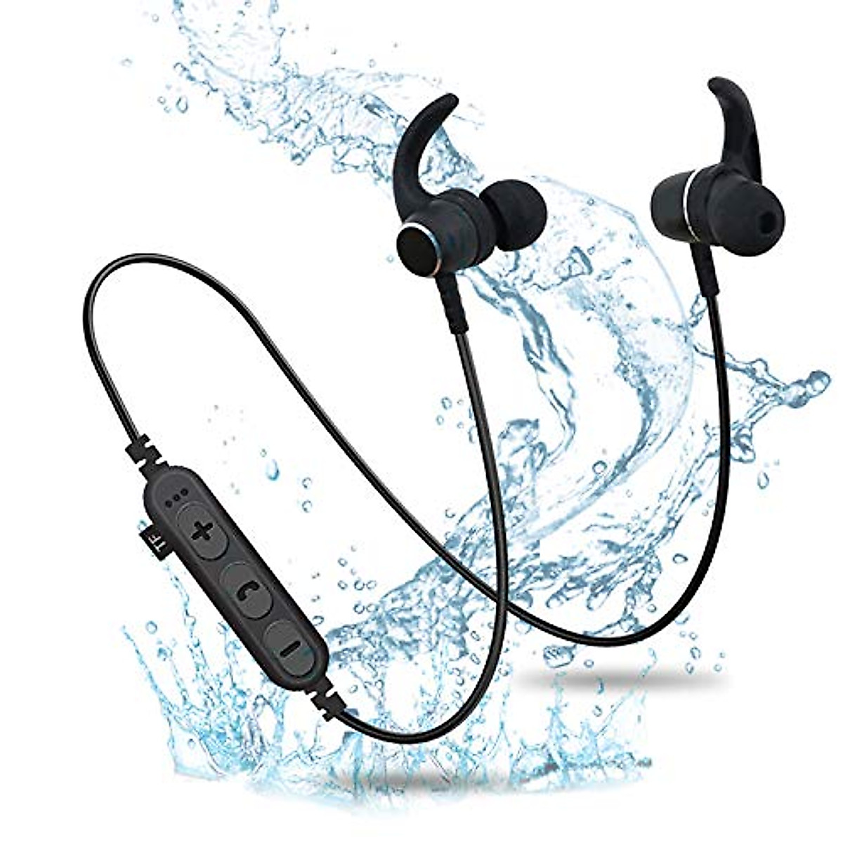 VIGROS ENC Noise Canceling Neckband Wireless Bluetooth 2 EQ Earbuds in-Ear Gaming Earphones, LED Light Fast Charge 70 Hours Play Headsets, Sweat Proof Ear-Hook Headphones Outdoor/Sports/Workout