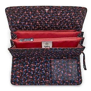 Kipling Women's Money Land Wallet Happy Squares Print