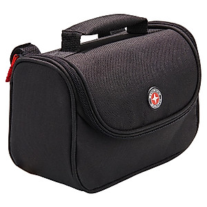 Schwinn Bike Handlebar Bag, Easy to Install, Front Bag Mounted Bicycle Accessories, Waterproof and Zippered, Black