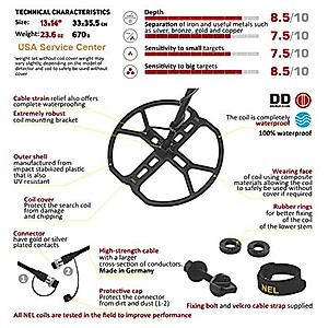 NEL Storm 13 x 14 DD Search Coil for Garrett at Pro