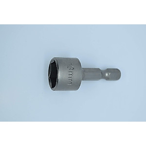Outback Element® 1/4" Quick-Change Hex Shank Sockets 13mm Magnetic Nut Setter Driver Drill Bit, 39mm Length, Metric
