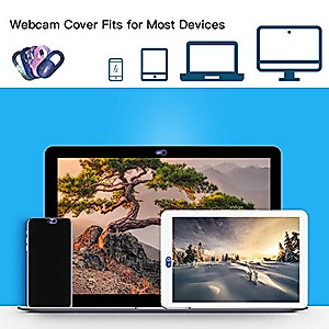Webcam Cover Slide Web Mac Laptop Camera Cover Blocker for MacBook Pro Laptops/Phone iPhone/Smartphone/iPad Pro/Mac PC Tablets/Computer,Front Lens Camera Cover,Protect Your Visual Prvacy (5 Pack)