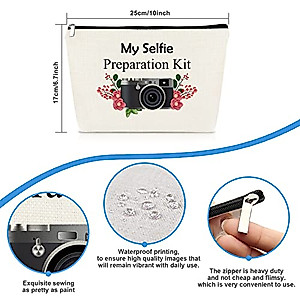 Photography Lover Gifts Makeup Bag Photography Gifts Camera Cosmetic Bag Graduation Christmas Birthday Gifts for Friend Sister Photographer Photography Lover Inspirational Gifts Travel Makeup Bag