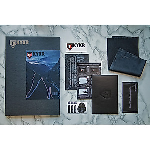 Kykr Tempered Glass Screen Protector - Compatible with 2021-2024 Ford F-150/2022-2024 Ford F-150 Lightning - Raptor Limited Platinum Tremor -12 Inch - Clear Gloss