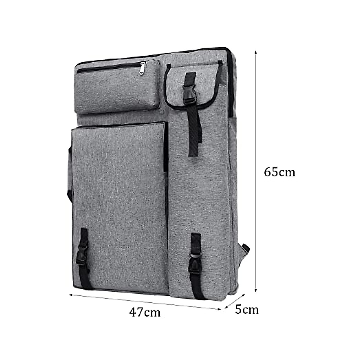 Art Portfolio Case Artist Backpack Canvas Bag Waterproof Artist Drawing Board Bag Multifunctional Large 4K Tote Bag Portable Carry Case Bag for Drawing Board Pigment Box Palette Sketch-Paper