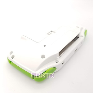 Full Housing Case Cover Housing Shell Replacement for Game boy Advance GBA Shell Case with Buttons Kit-White+Green Buttons