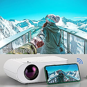 CXDTBH P62 Mini Projector 4000 Lumens, 1920*1080P Supported LED Video Beamer for Mobile Phone Mirroring Optional ( Size : P62 Android )