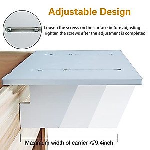 ZJSF Cat Window Perch Durable Sturdy Cat Window Seat Wall Mount Cat Window Hammock for Indoor CatsCat Beds Fit Window Sills with Gaps/Door/Drawer