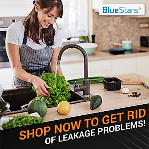 BlueStars Premium Quality 46092000 Kitchen Faucet Hose Replacement Part - Pull-Out Spray Replacement Hose Exact Fit for Grohe Ladylux, Alira, Euro Plus Sink Faucet - 59-inch Starlight Chrome Finish