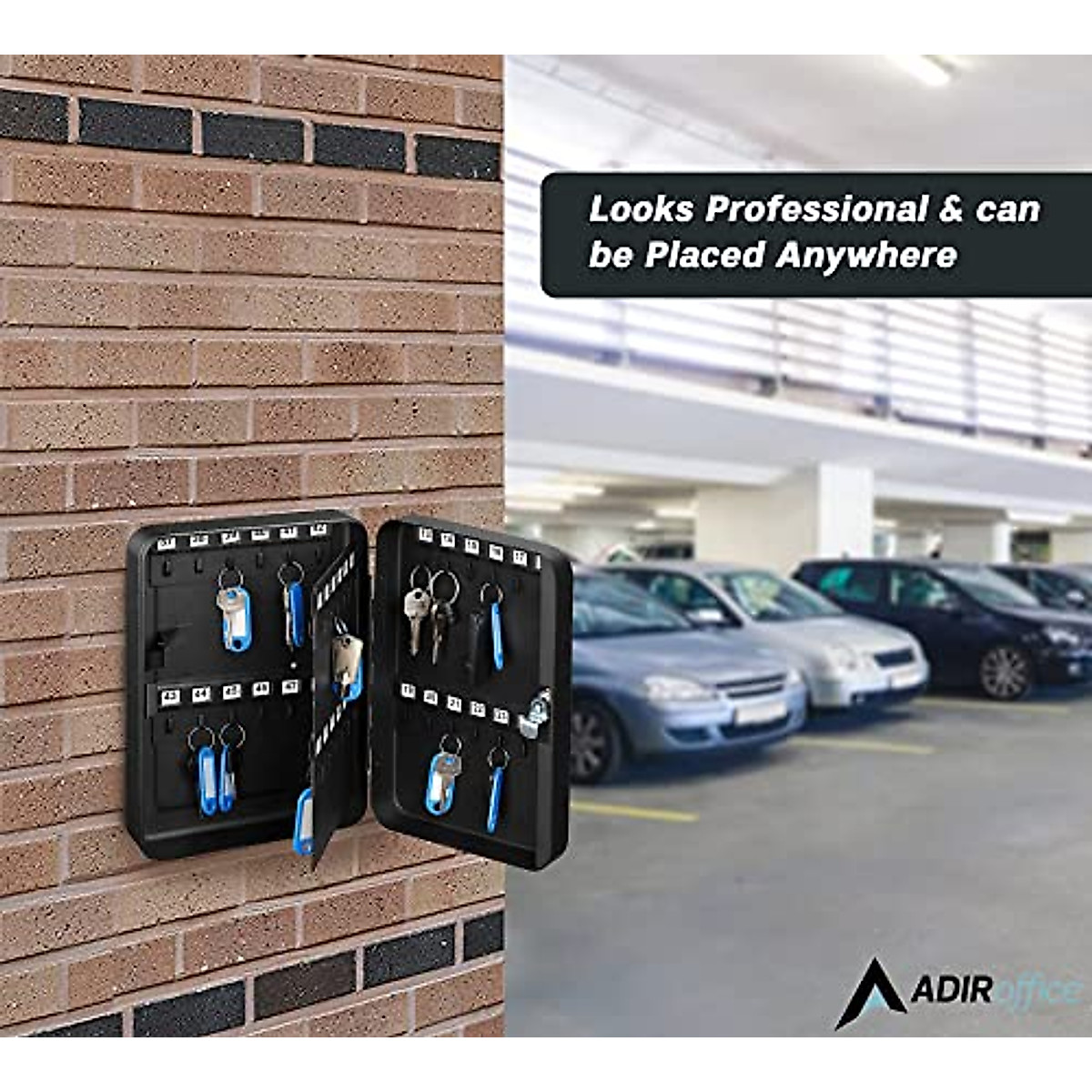 AdirOffice Key Lock Box for Secure Key Organization