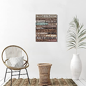 Office Quotes Inspirational Wall Art Designs for Modern Home Decor Stretched and Framed Ready to Hang