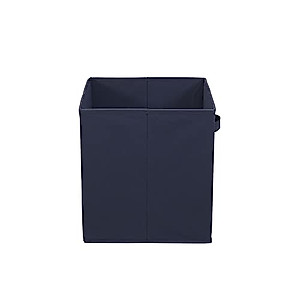 Household Essentials, Navy 2 Pack Open Storage Bins with Dual Handles, 13 x 12 x 13