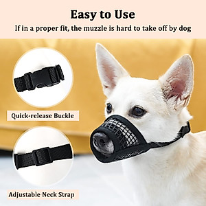 Mayerzon Soft Mesh Muzzles for Small Medium Large Dogs