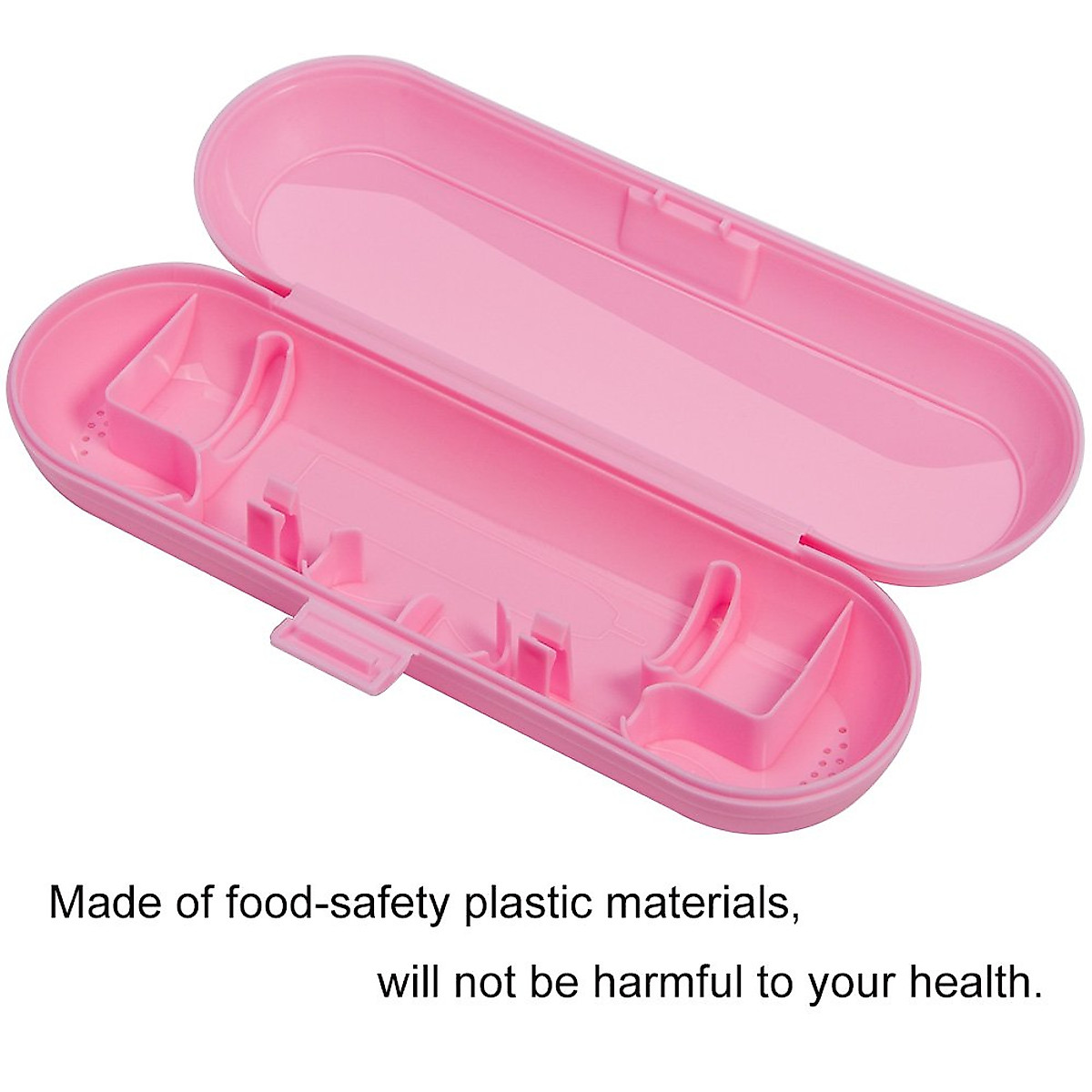 Nincha Portable Electric Toothbrush Travel Case for Philips Sonicare Series-Durable, Environmentally Friendly, Breathable, Food-Safe Plastic Material(Pink)