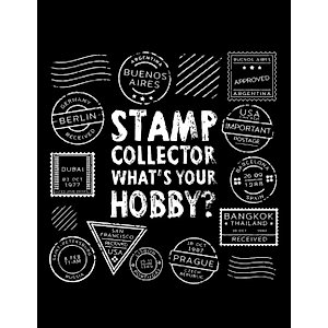 Stamps Collector Stamp Collector Hobby Stamps Collecting Postage Stamps: 100 Lined Pages 8.5 x 11 Inch, Book Review Journal