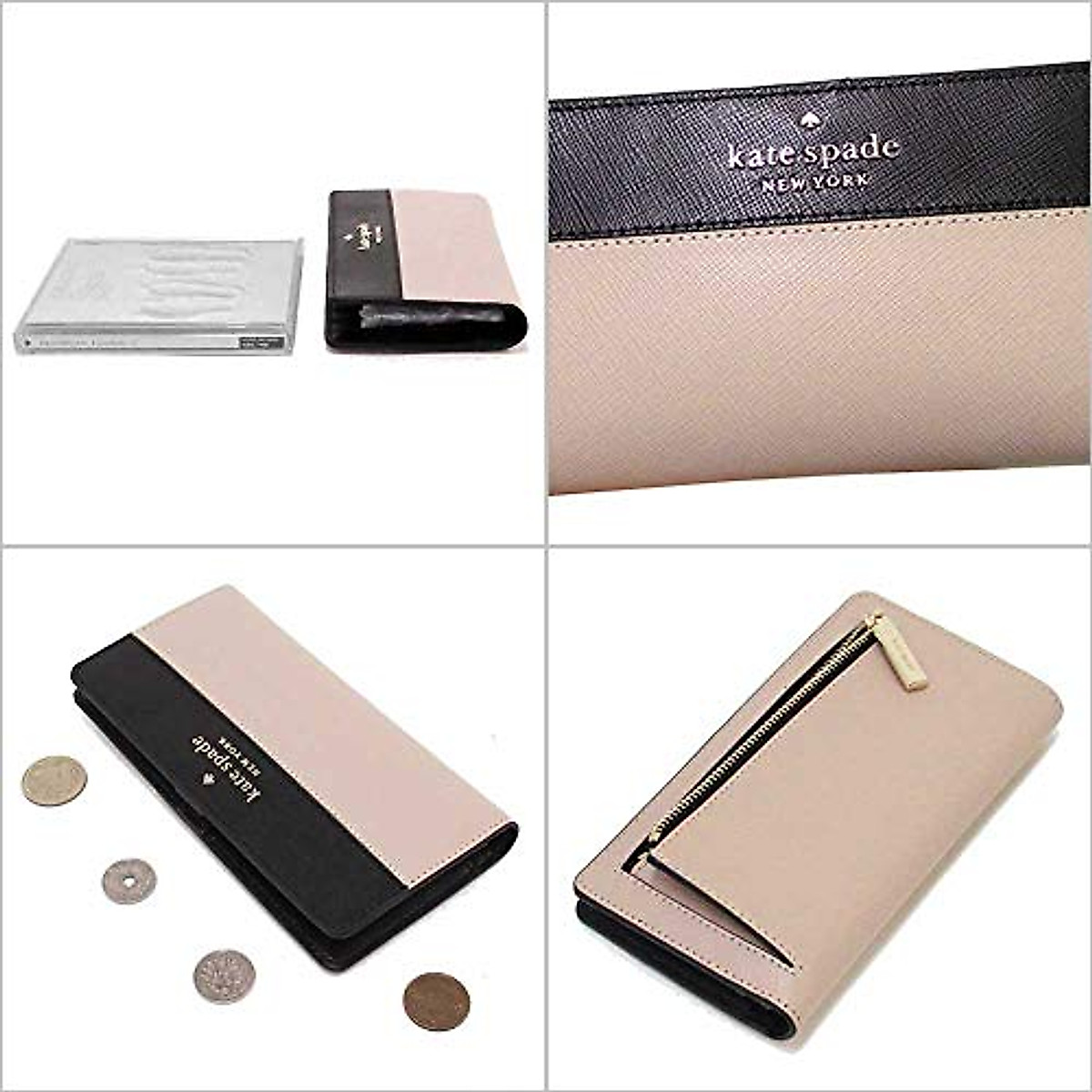 Kate Spade New York staci colorblock large slim bifold wallet