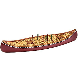 Outside Inside - Hand Painted Tin Boat Cribbage Board