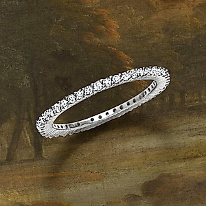 Ross-Simons 0.50 ct. t.w. Diamond Eternity Band in 14kt White Gold. Size 6