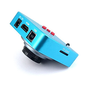 Newest 38MP 2K HDMI UBS Industry Video Microscope Camera +130X/180X/300X Monocular Lens 56 LED Light for PCM SMD Soldering (Color : 38mp)