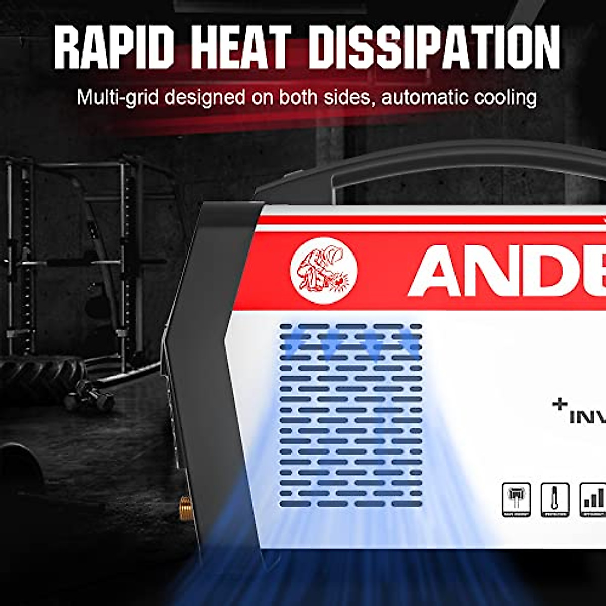 ANDELI Tig Welder,HOT/MMA/CLEAN/Cold/TIG Pulse TIG Welder,160Amp 110V/220V IGBT Digital Inverter TIG Welding Machine (TIG-250G PRO)