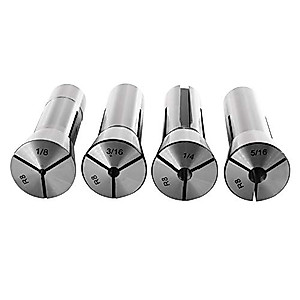 KUNTEC 13 Piece Precision R8 Collet Set Mill Collets Set Taper Spindle R8 Collets for Mill Machine 1/8inch - 7/8inch