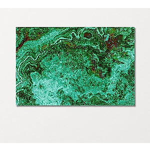 Emerald Green Marble Canvas Print 3 Panels / 36x24 inches